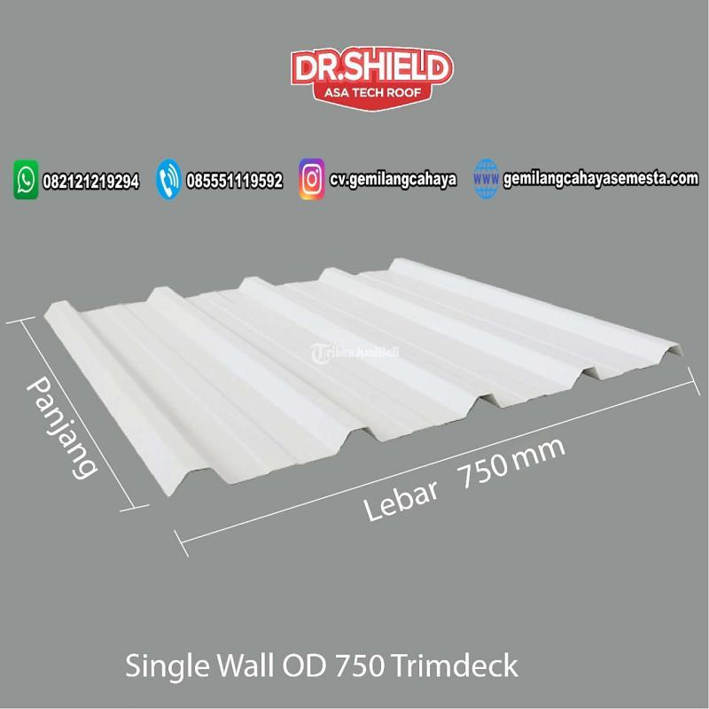 DR.Shield 0D 750 TRIMDECK di 6 Meter Single Layer) di Atap UPVC ...