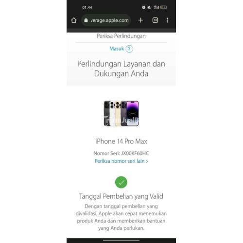 HP Apple iPhone 14 Promax 128GB Ex iBox Resmi Fullset Ori Mulus Like ...