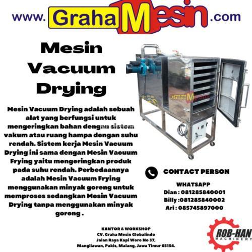 Mesin Vacuum Drying Pengering dan Mengurangi Kadar Air Produkdi Malang ...