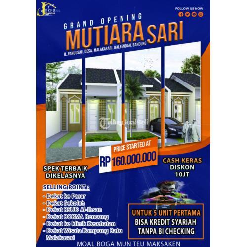 Dijual Rumah Mutiara Sari Banyak Pilihan Tipe di Bandung - Tribun JualBeli