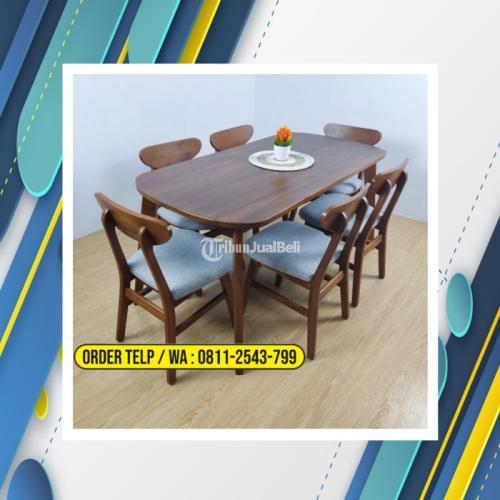 Meja Makan Cafe Minimalis Jati di Depok - Tribun JualBeli