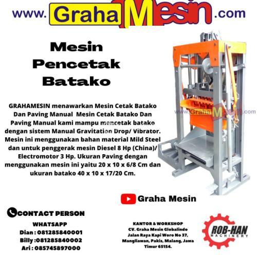 Mesin Pencetak Batako - Tribun JualBeli