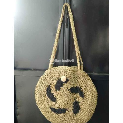 Kerajinan Tas Rajut Khas Bali Bahan Agel Ukuran 40cm Ready Stok di ...
