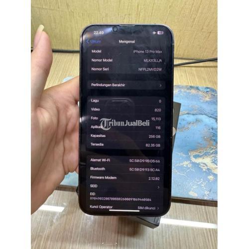 HP iPhone 13 Pro Max 256GB Graphite Mulus No Minus di Tangerang - Tribun JualBeli