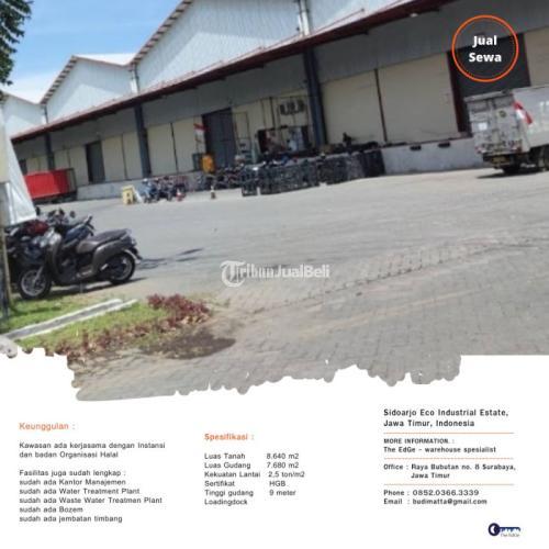 Dijual Gudang dengan Fasilitas Lengkap Legalitas IMB di Sidoarjo ...