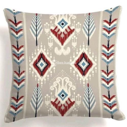 Kerajinan Cushion COver Print Weaving Pattern Sarung Bantal Motif Tenun ...
