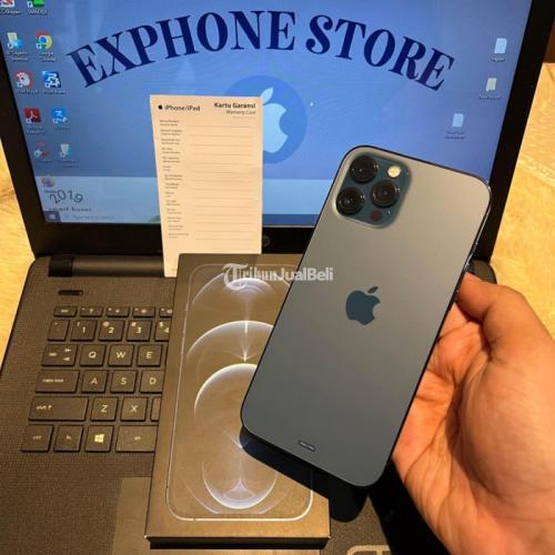 HP iPhone 12 Pro Max 256GB Blue iBox Graansi Resmi Fullset di Surabaya ...