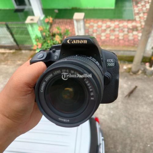 Kamera Canon 700D Lensa Kit 18di55mm IS II Fullset Second Sensor Bersih ...
