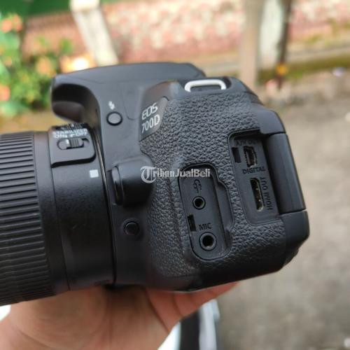 Kamera Canon 700D Lensa Kit 18di55mm IS II Fullset Second Sensor Bersih ...