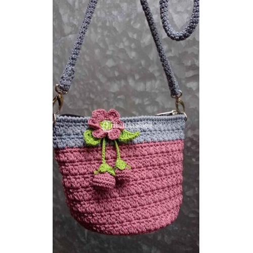 Kerajinan Tas Rajut Kekinian Model Beragam Ready Stok Material ...