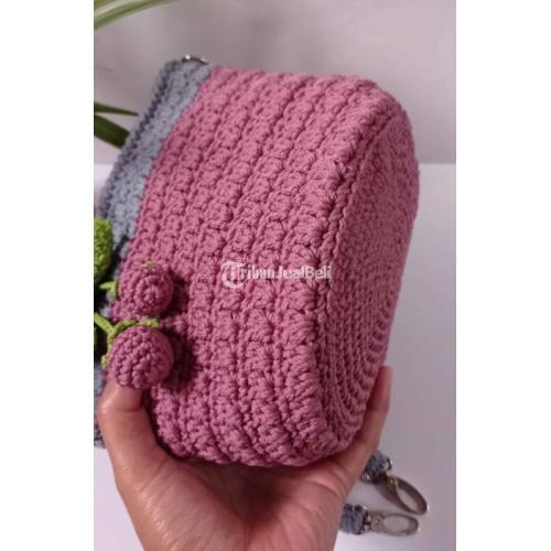 Kerajinan Tas Rajut Kekinian Model Beragam Ready Stok Material ...