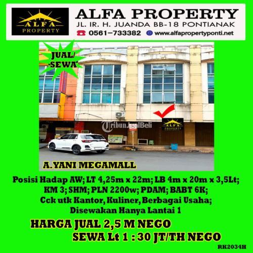 Dijual Ruko Alfa Property Ruko Ahmad Yani Mega Mall di Kota Pontianak - Tribun JualBeli