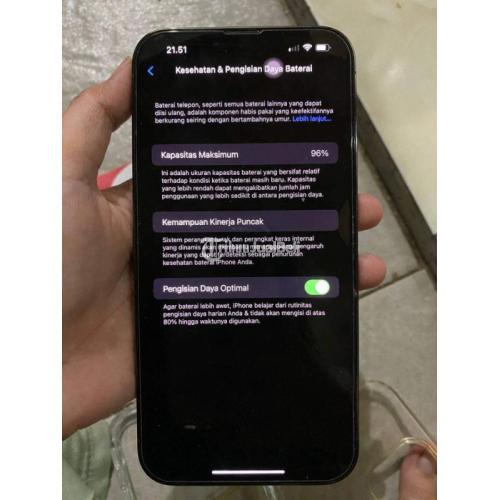 HP iPhone 13 Pro Max 128 GB Bekas Siap Pakai Bergaransi Harga Nego di ...