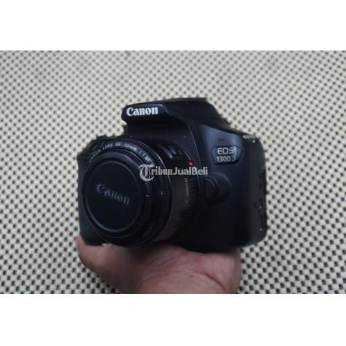 Kamera Canon 1300D Lensa Fix 50mm Second Fullset Mulus Bisa Rekber di ...