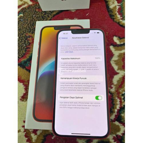 HP iPhone 14 128GB Merah Seken Mulus Siap Pakai di Malang - Tribun JualBeli