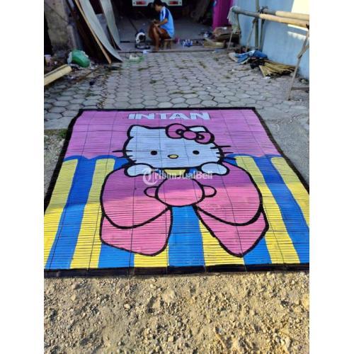 Kerajinan Tirai Bambu Wulung Harga Murah Bisa Request Gambar di ...