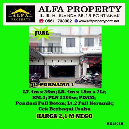 Dijual Ruko Alfa Property Ruko Purnama 1 di Pontianak - Tribun JualBeli