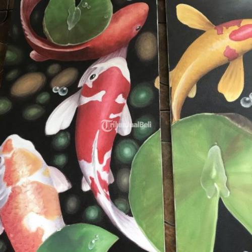 Kerajinan Lukisan 9 Ekor Ikan Koi Simbol Kesuksesan di Sidoarjo ...