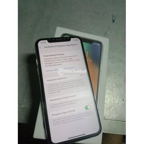 HP iPhone X 64 GB Bekas Warna Putih Siap Pakai Harga Murah di Surabaya - Tribun JualBeli