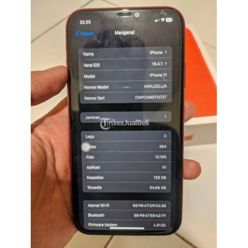 HP iPhone 11 128 GB Bekas Warna Merah Siap Pakai Harga Nego di Semarang ...