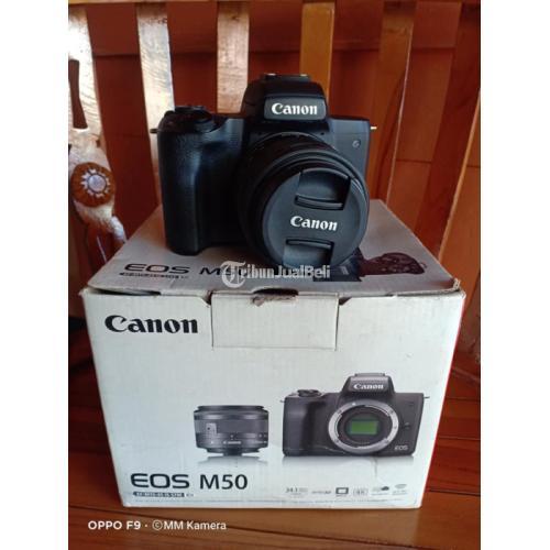 Mirrorless Canon EOS M50 Bekas Lengkap Kit IS STM Kamera Murah Normal ...