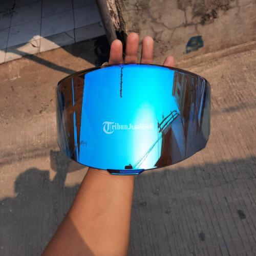 Kaca Visor FLAT KYT TT COURSE Iridium BLUE ICE NORISK TTC - Tribun JualBeli
