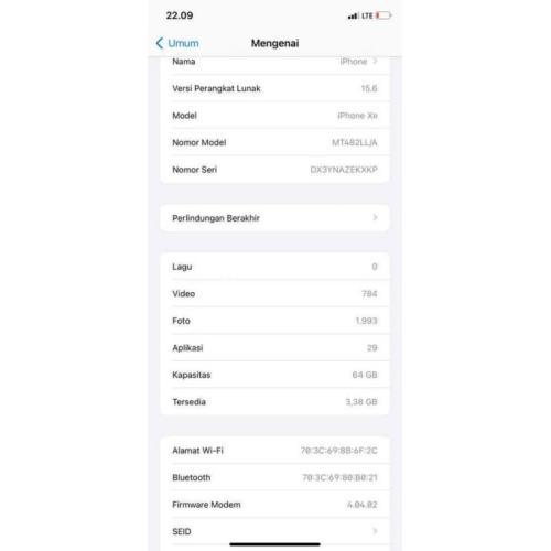 HP iPhone XR 64GB Bekas Baterai 84% IMEI Aman Minus Pemakaian di Malang ...