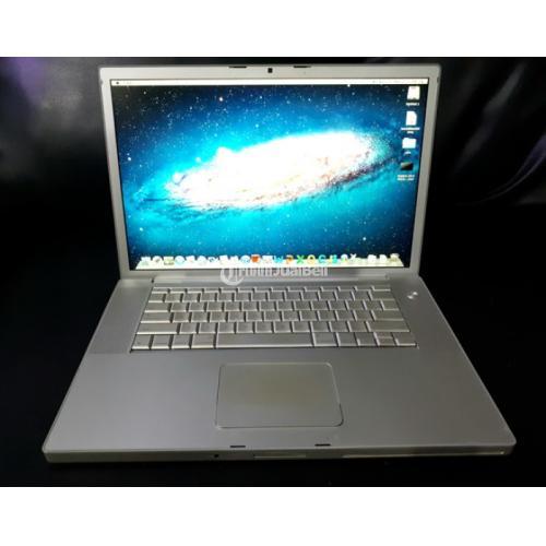 Laptop MacBook Pro 15diinch Early 2008 Core 2 Duo 2.4GHz RAM 4GB HDD 200GB Seken Normal di ...