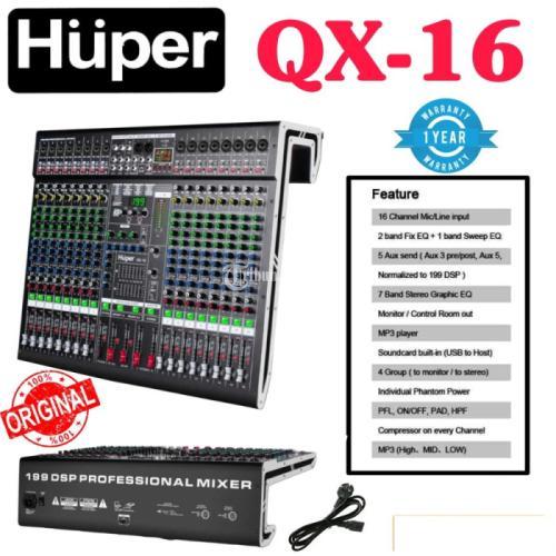 Huper QX16 16diChannel Mixer Audio with Bluetooth Original di Jakarta Timur - Tribun JualBeli