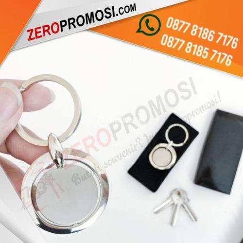 Gantungan Kunci Stainless Bulat Putar Custom di Tangerang - Tribun JualBeli