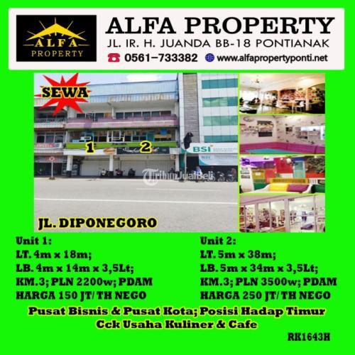 Disewakan Ruko Alfa Property Disewakan Ruko Diponegoro di Pontianak - Tribun JualBeli