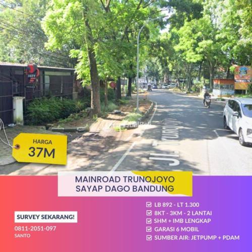 Jual Rumah Luas Klasik Posisi Hook di Jalan Trunojoyo Sayap Dago Dekat ...