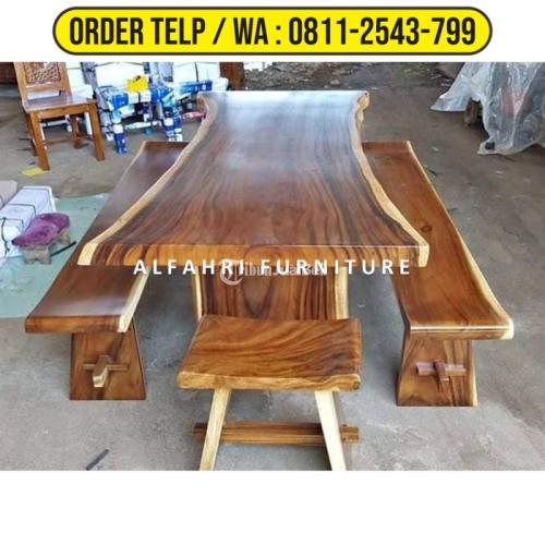 Meja Makan Trembesi Cirebon Produsen Mebel MMT009 di Jepara - Tribun ...