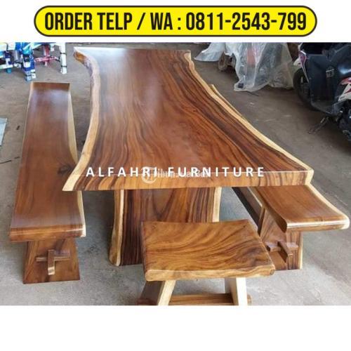 Meja Makan Trembesi Cirebon Produsen Mebel MMT009 di Jepara - Tribun ...