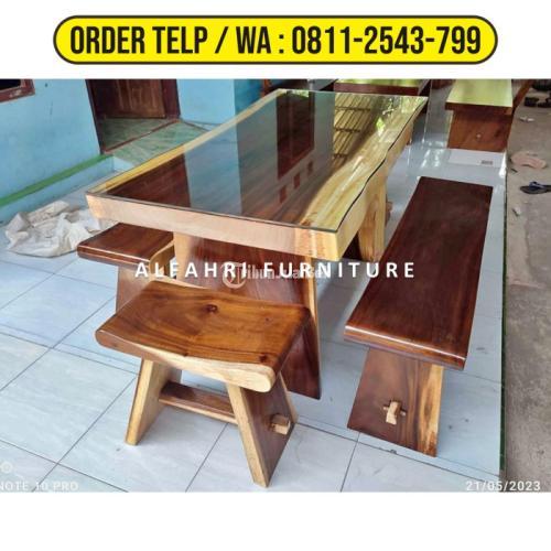 Meja Makan Trembesi Cirebon Produsen Mebel MMT009 di Jepara - Tribun ...