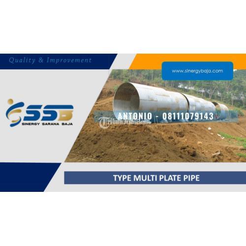 Armco Corrugated Steel Pipe Pipa Baja Bergelombang GorongGorong Baja ...