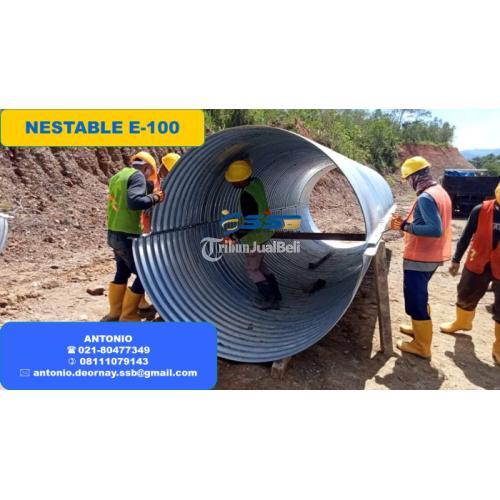 Armco Corrugated Steel Pipe Pipa Baja Bergelombang GorongGorong Baja ...