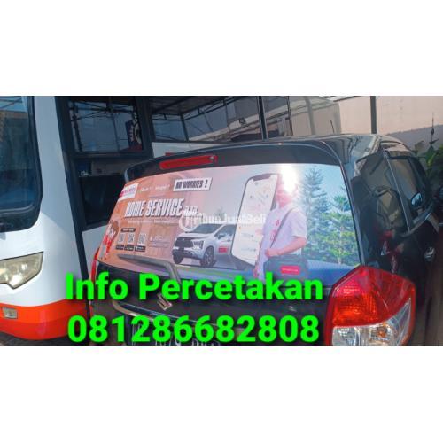 Stiker Mobil Kaca Belakang Full Film untuk Iklan Promosi Banner ...