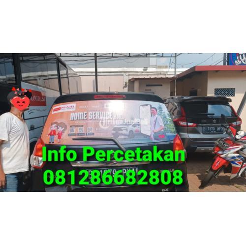 Stiker Mobil Kaca Belakang Full Film untuk Iklan Promosi Banner ...