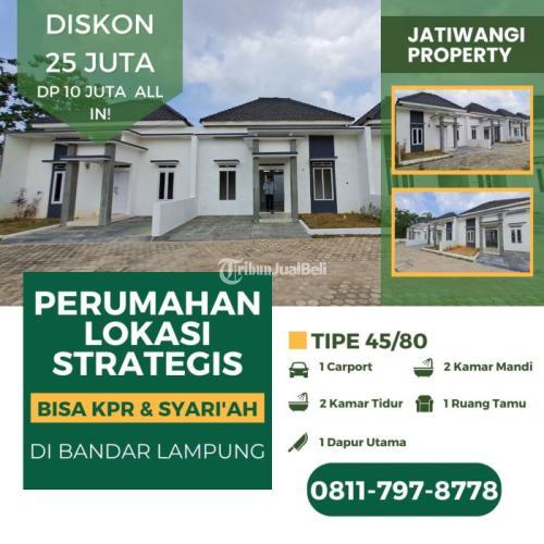 Dijual Rumah 45/80 2KM 2KT Carport Dapur Perumahan Murah DP Kecil Bisa Diangsur di Bandar ...