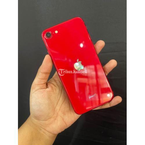 HP iPhone SE Gen 2 Bekas 64 GB Warna Merah Fullset No Minus Siap Pakai ...