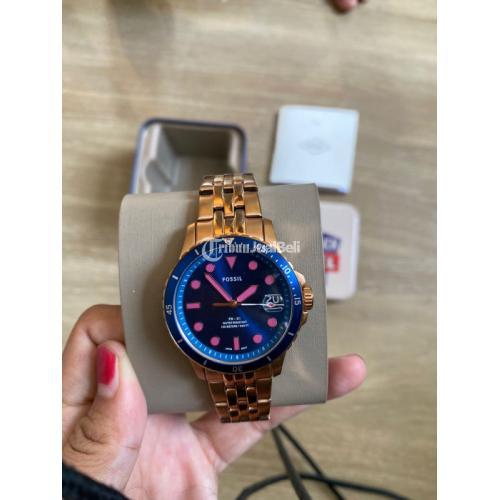 Jam Tangan Fossil ES4767 Gold Second Like New Fullset di Karanganyar ...