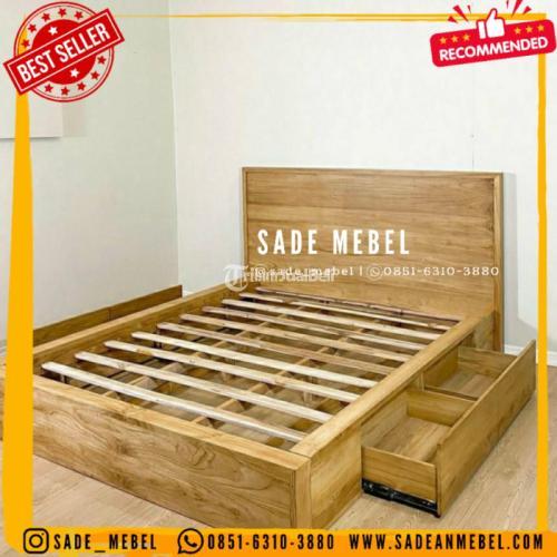 Ranjang Kayu Jati Minimalis - Tribun JualBeli