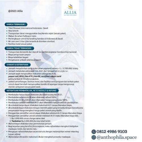 Allia Tour Umroh Harga Murah Bintang 5 di Malang Kota - Tribun JualBeli