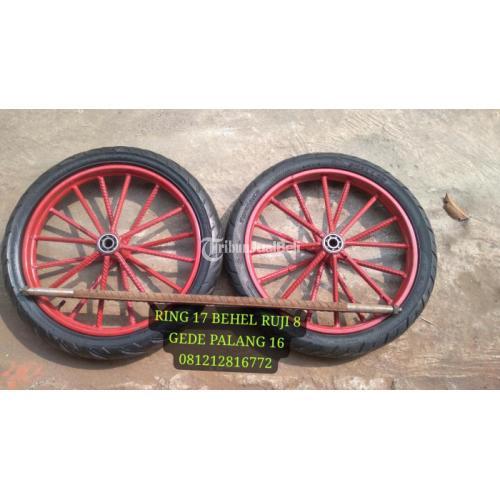 Roda Gerobak Ruji Behel Ring 17 Ruji 8 Gede Palang 16 Satu Set di ...