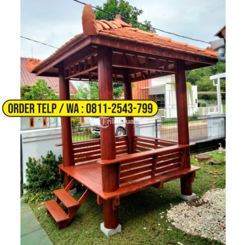 Gazebo Kayu Glugu 2x2 Meter di Jepara - Tribun JualBeli