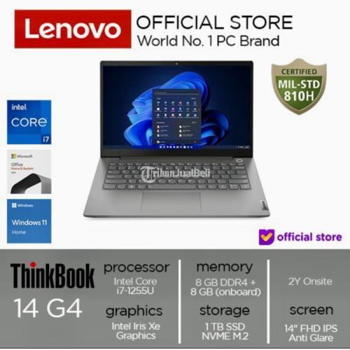 Laptop Lenovo Thinkbook 14 G4 21DH00 RAM 8GB HDD 512GB Baru di ...