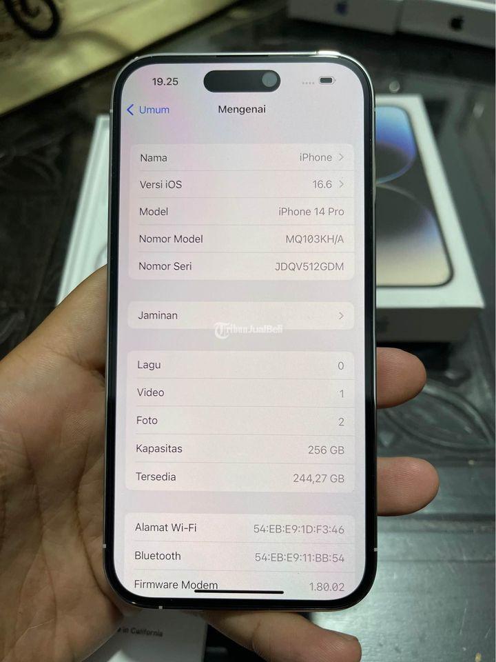 HP iPhone 14 Pro 256GB Putih Fullset Normal Siap Pakai Depok - Tribun ...