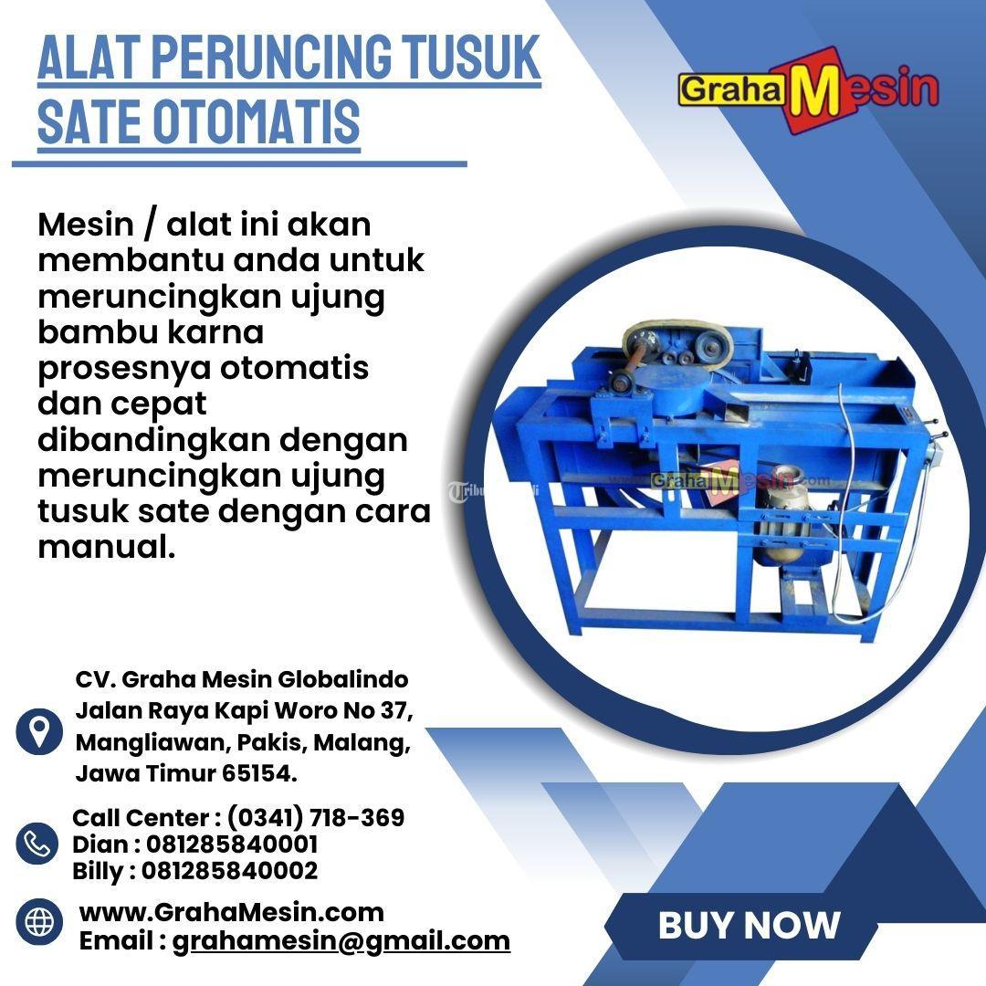 Alat Peruncing Tusuk Sate Otomatis Kapasitas 70 sampai 150kg di Malang ...