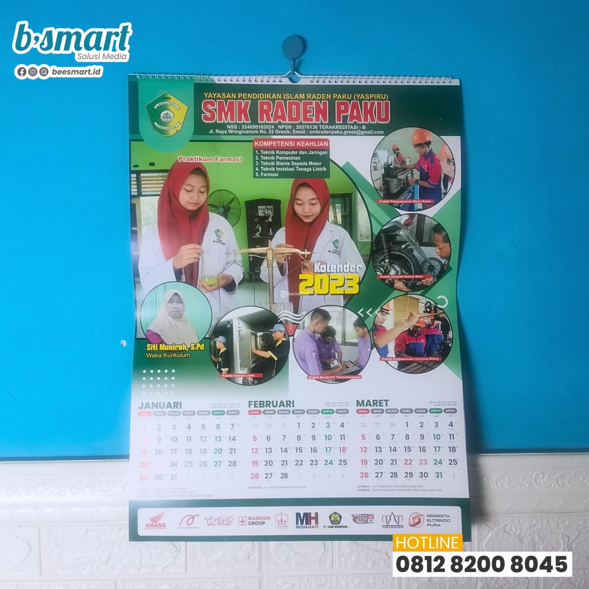 Cetak Kalender Dinding 2024 Custom di Jombang - Tribun JualBeli